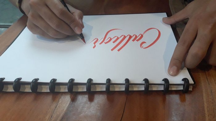 Mau Mencoba Latihan Lettering? Ini Alat-Alat untuk Pemula - Tribunjabar.id