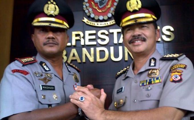 Mashudi Resmi Jabat Kapolrestabes Bandung - Tribunjabar.id