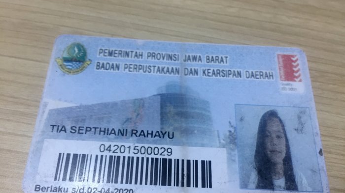 Begini Cara Membuat Kartu Anggota Perpustakaan di Dispusip Jawa Barat ...