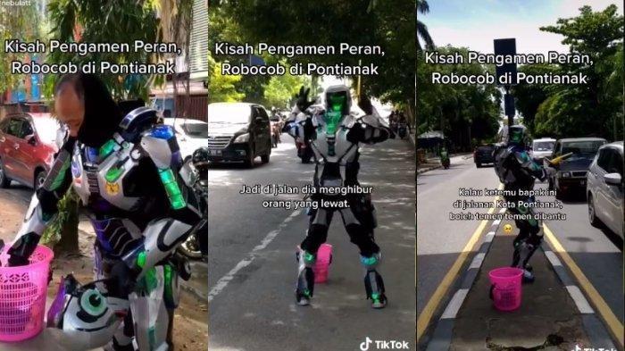 Viral di TikTok, Kisah Pilu Pengamen Berkostum Robot Buat Netizen ...
