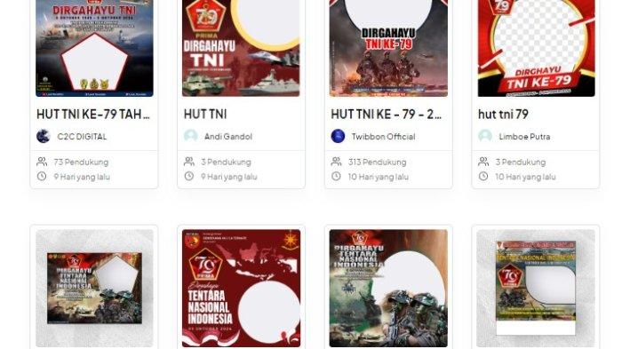 50 LINK Twibbon HUT Ke-79 TNI Gratis Tinggal Download untuk Ucapan di Medsos 5 Oktober 2024 ...