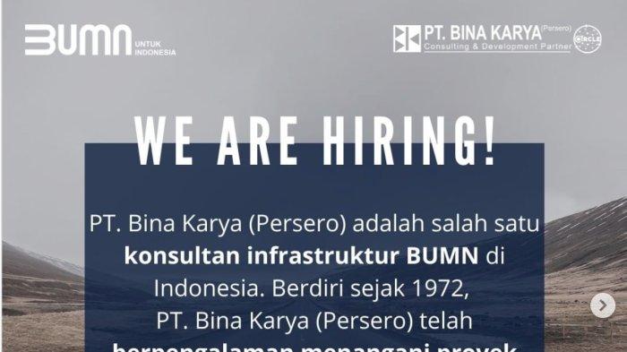 8 Lowongan Kerja BUMN PT Bina Karya Terbaru Mei 2024 Penempatan Kerja di DKI Jakarta, Daftar di ...