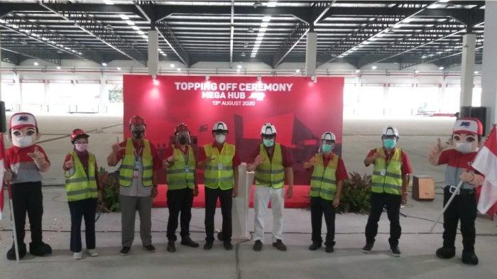 Topping Off Pembangunan Mega Hub JNE - Tribunjabar.id