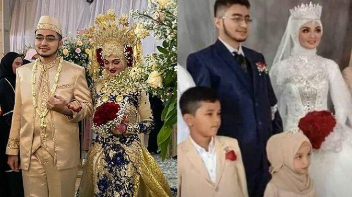 Potret Najwa Shihab, Putri Habib Rizieq Saat Menikah, Gaun Pengantin Modern Warna Emas dan Putih ...