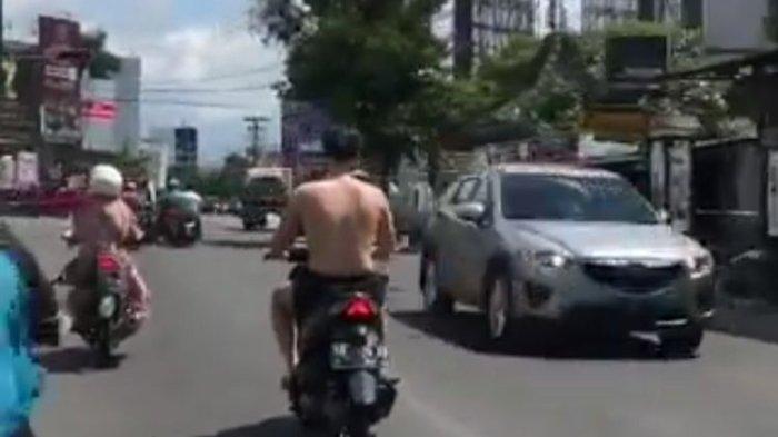 Viral Video Pria Diduga WNA Naik Motor Telanjang Dada dan Tak Pakai Helm di Sleman, Ini Kata ...