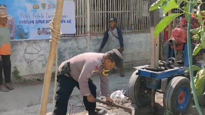 Wilayah Pesisir Indramayu Kesulitan Air Bersih, Polisi Turun Tangan Bantu Pembuatan Sumur Bor ...