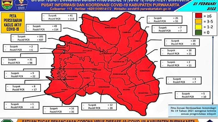 Warna Menyala Kuasai Purwakarta, Semua Kecamatan Zona Risiko Tinggi ...