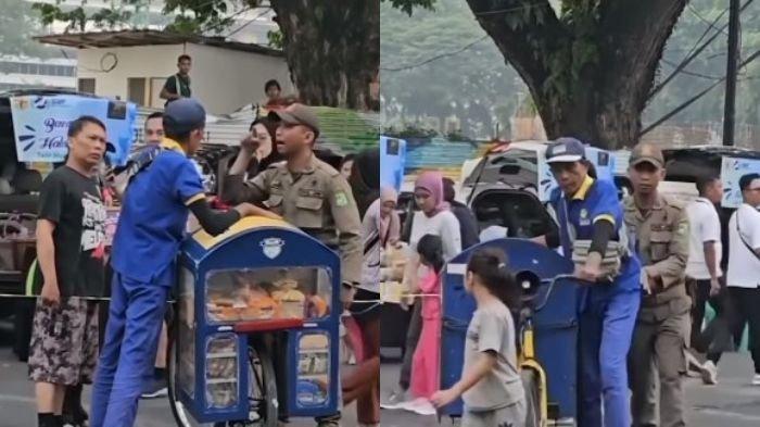 Viral Video Petugas Satpol PP Dorong Tukang Roti saat Penertiban di Medan, Tuai Kritik Warganet ...