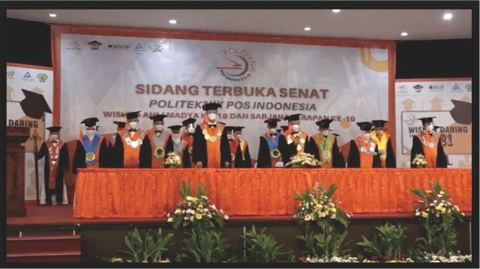 Wisuda ke 18, Politeknik Pos Indonesia kukuhkan sebanyak 519 Wisudawan - Tribunjabar.id