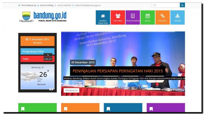 Nih . . . Kota Bandung Luncurkan Website Tentang Info Segala Rupa ...