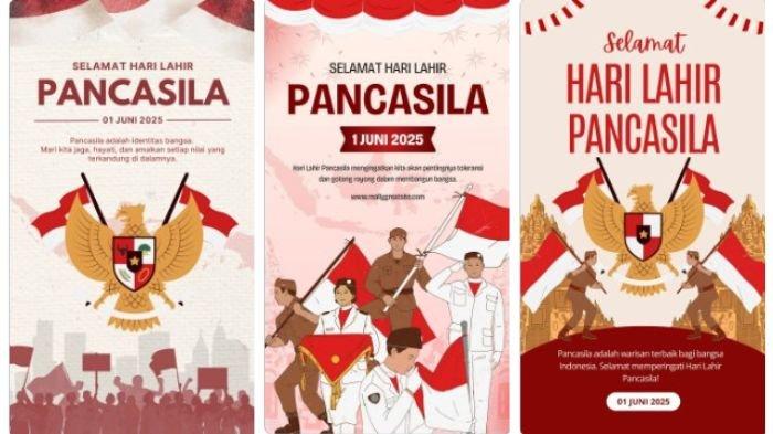 30 Poster Hari Lahir Pancasila 2025 Desain Menarik, Gratis Download untuk Ucapan di Medsos ...