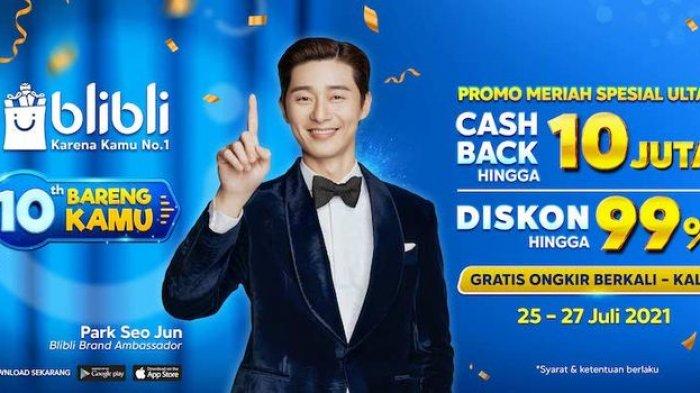 Rayakan Ulang Tahun ke-10 Blibli Hadirkan Live Show Park Seo Joon ...