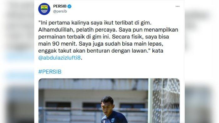 BIKIN Greget Bobotoh, Ini Cuitan Akun Twitter Resmi Persib Bandung Saat ...