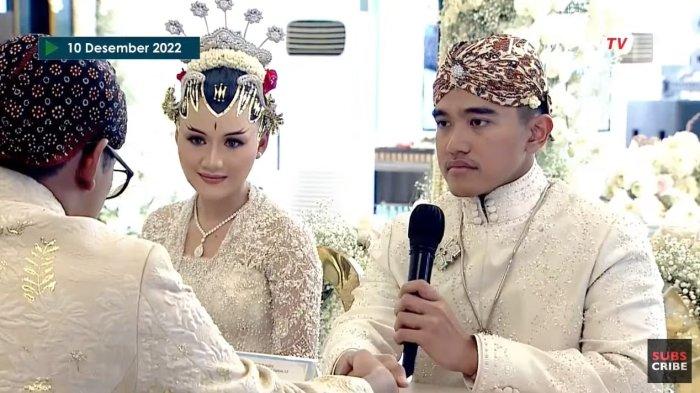 Foto-foto Akad Nikah Kaesang dan Erina Gudono, Ekspresi Putra Jokowi Tegang Kini Ceria Sudah Sah ...
