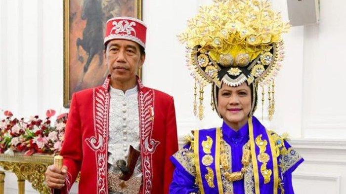 Memukaunya Ibu Negara Iriana Jokowi Pakai Pakaian Adat Buton di Istana Negara, Lengkap Hiasan ...