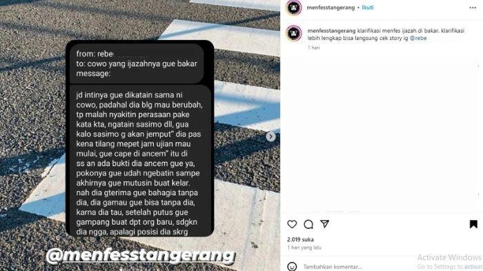 Gadis yang Viral Bakar Ijazah Pacar Muncul Beri Pengakuan, Ternyata Ini Kisah di Baliknya ...