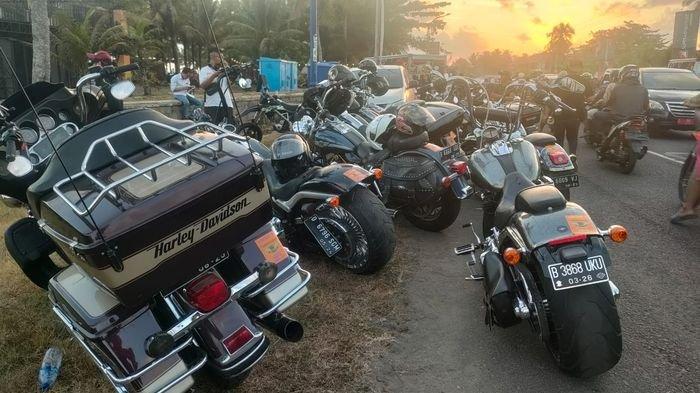 Ribuan Moge Serbu Pangandaran, Gelar Ulang Tahun Harley Davidson Club ...