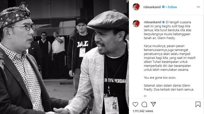 Ridwan Kamil Berduka atas Wafatnya Glenn Fredly, Kenang Sosok Suami ...