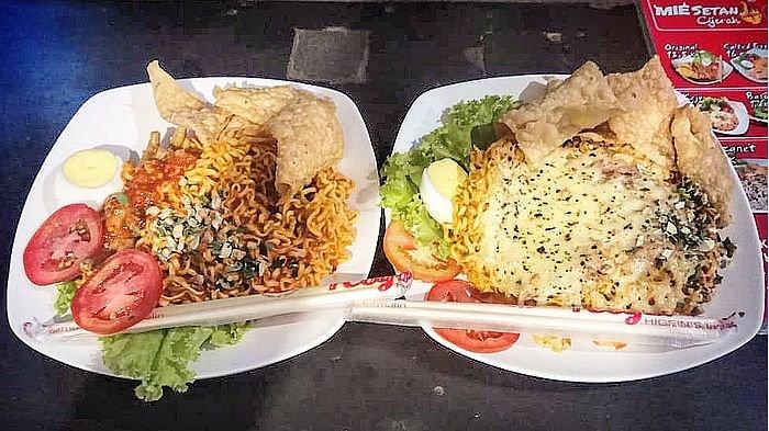 Aneka Mi Kekinian yang Pedas Khas Kedai Mie Setan Cijerah, Satu Hari ...