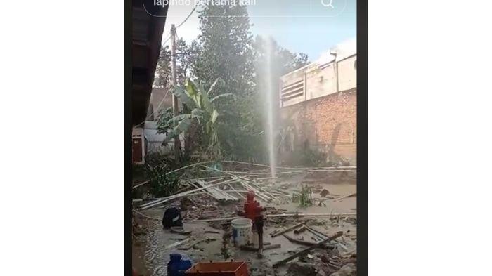 Viral Video Semburan Air dan Gas di Pemukiman Bogor, Berawal dari Warga yang Bor Sumur 125 Meter ...