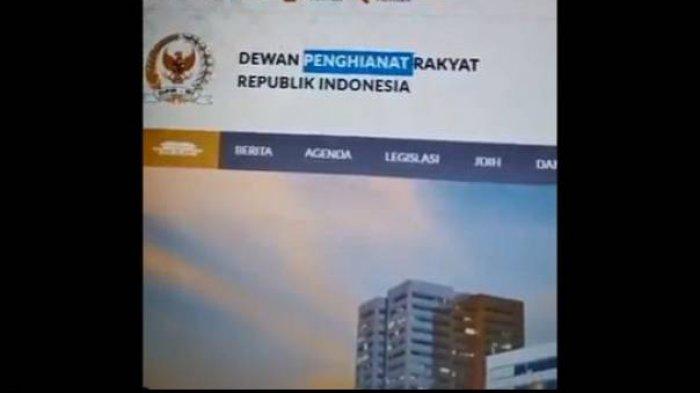 Viral Video Situs DPR RI Di-hack Tulisannya Jadi Berubah, Kini Situsnya ...