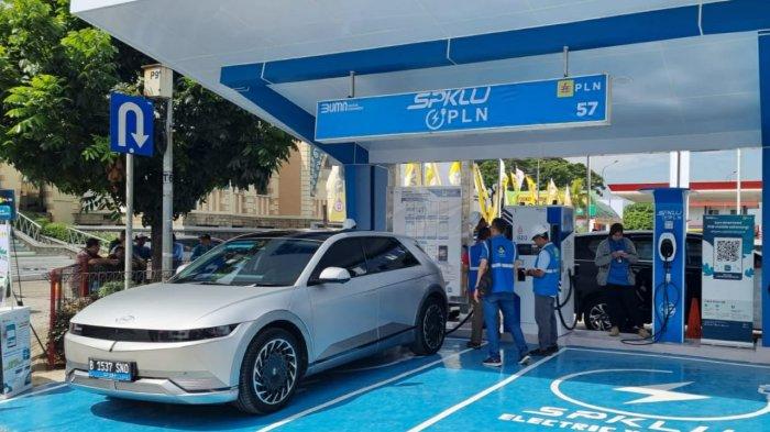Mudik Lebaran Gunakan Kendaraan Listrik, Berikut Lokasi SPKLU Ultra-Fast Charging - Tribunjabar.id