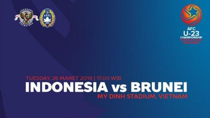 Starting Line Up Timnas U-23 Indonesia vs Brunei Darussalam, Berikut Link Live Streaming RCTI ...