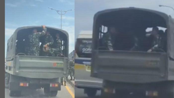 Viral Video Truk Rombongan TNI Diadang Minibus, Kapendam Ungkap ...