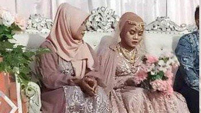 Viral di Media Sosial Mempelai Wanita Duduk Sendirian di Pelaminan, Sang Pria Kabur Beres Ijab ...
