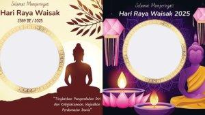 40 LINK Twibbon Hari Raya Waisak 2025 dengan Gambar Menarik dan Gratis, Jadikan Ucaan di Medsos ...