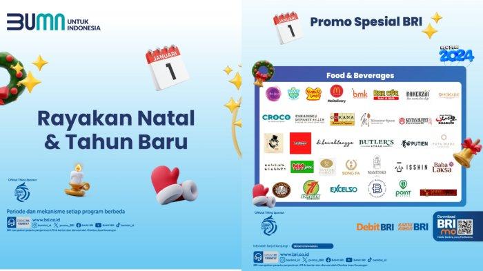 Daftar Promo BRI Spesial Hari Natal dan Tahun Baru: Ada Minuman, Restoran Hingga Bioskop ...