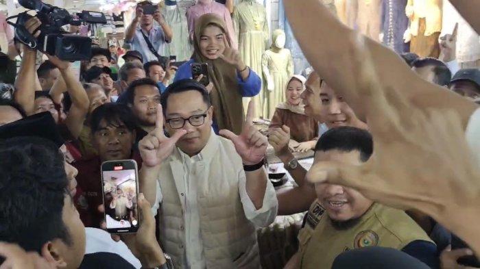 Blusukan di Pasar Tanah Abang, Ridwan Kamil Diminta Buat Stadion Buat Persija - Tribunjakarta.com