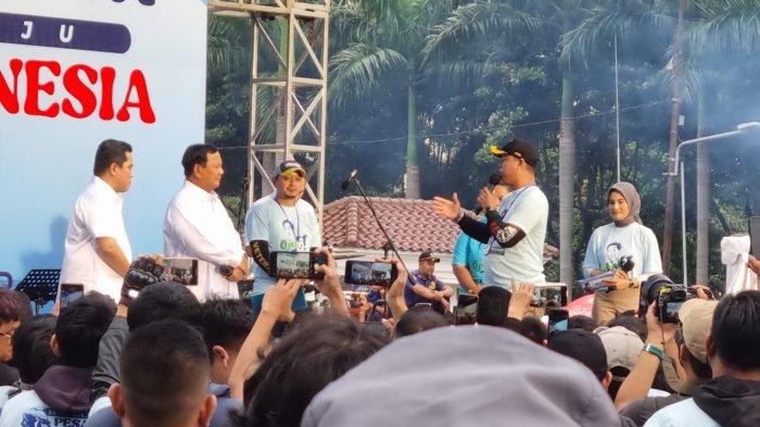 Terima Dukungan Relawan Ojol Penggemar Erick Thohir, Prabowo Dicurhati Soal Parkir hingga ...