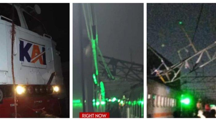 Kereta Gumarang dan KRL Tertahan Imbas Tertimpa Tiang LLA di Bekasi ...