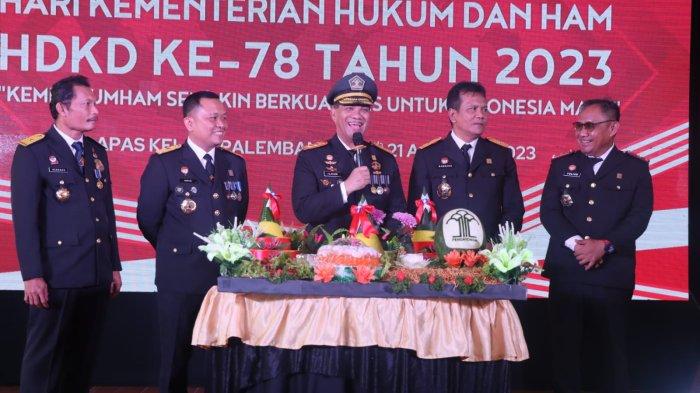 Syukuran HDKD ke-78, Kemenkumham Sumsel Beri Penghargaan kepada Pegawai - Tribunjakarta.com