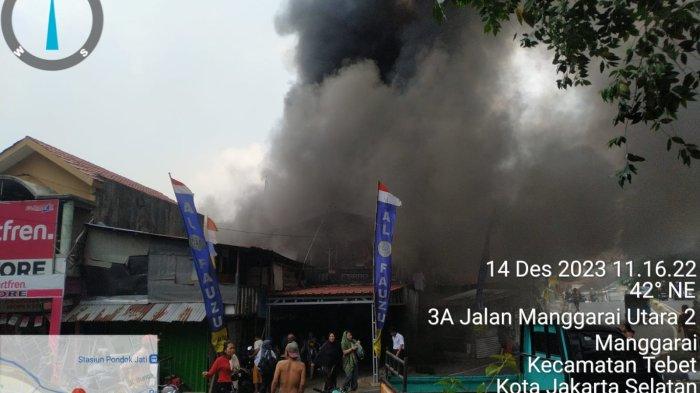 Kebakaran Permukiman Padat di Manggarai, Jaksel: Diduga Korsleting Listrik, 2 Warga Sesak Nafas ...