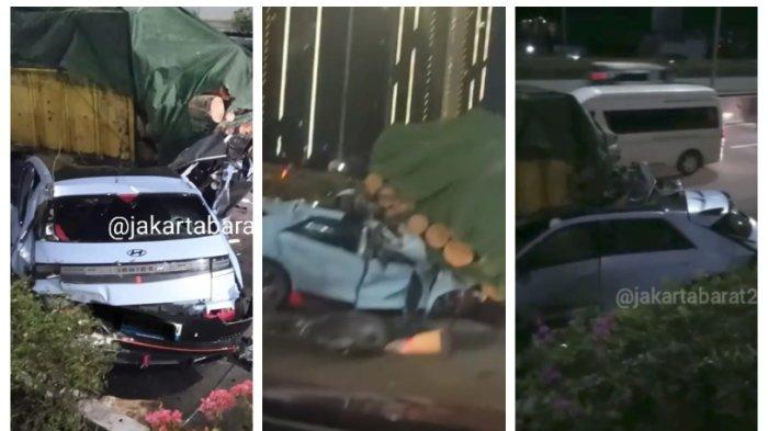KRONOLOGI Kecelakaan Maut di Cengkareng: 3 Orang Tewas di TKP, Mobil Listrik Ringsek di Jalan ...