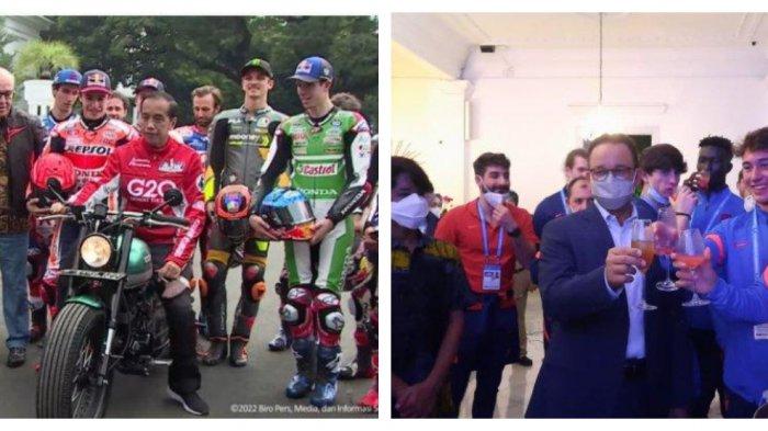 Terlihat Jelas, Ini Perbedaan Gaya Jokowi Sambut Pembalap MotoGP dan ... Terlihat Jelas, Ini Perbedaan Gaya Jokowi Sambut Pembalap MotoGP dan ...