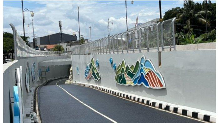 Kondisi Terkini Underpass Dewi Sartika Depok Jelang Diresmikan, Ornamen Dinding Telah Terpasang ...