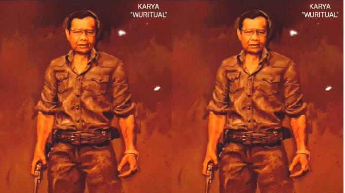 Profil Wuri Hantoro, Seniman yang Melukis Mahfud MD Jadi Sosok Pendekar Kekar Bersenpi ...