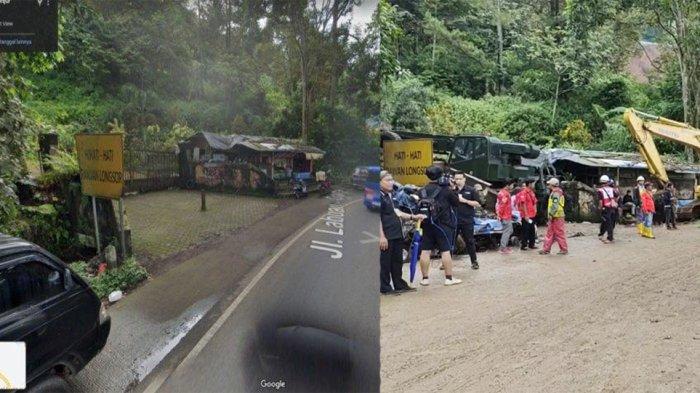 Penampakan Jalur Cipanas-Cianjur Sebelum Longsor, Jalanan Rindang Ada ...
