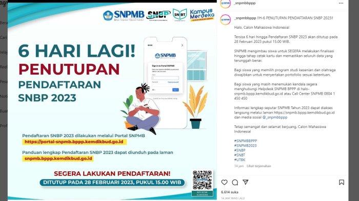 Pekan Terakhir Pendaftaran SNBP 2023, Simak Cara Daftar, Unduh, dan Cetak Kartu Peserta ...