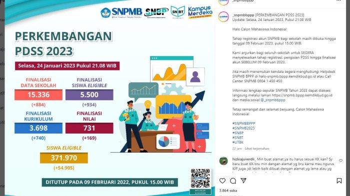 Simak Cara Pengisian PDSS untuk Mendaftar SNBP, Batas Akhir Sampai 9 Februari 2023 ...