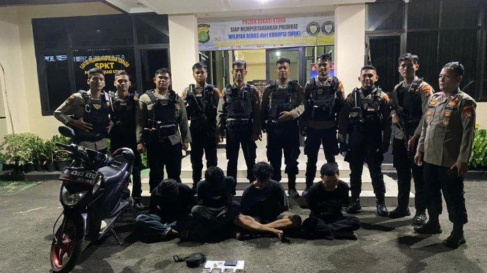 4 Pemuda Diduga Begal Diringkus di Kaliabang, Ada Temuan Tembakau Sinte ...