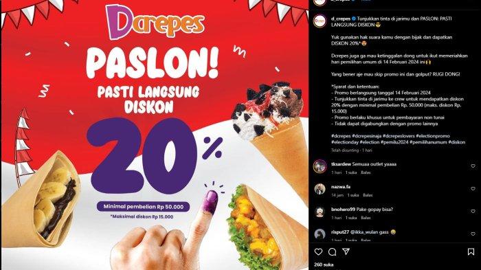 Daftar 10 Resto Gelar Promo Pemilu 2024, Tunjukkan Tinta di Jarimu dan ...