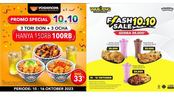 Pemburu Diskon! Ini 10 Daftar Promo Makanan 10.10 yang Sayang Buat ...