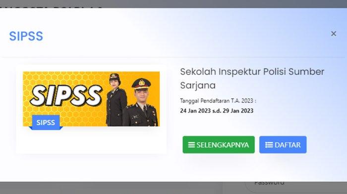 Dibuka Rekrutmen SIPSS Polri Tahun 2023, Simak Syarat dan Formasi yang Dibutuhkan ...