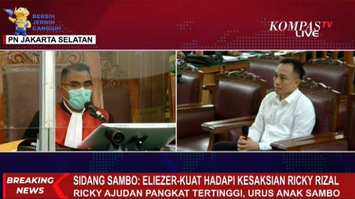 Kronologi Penembakan Brigadir J Versi Ricky Rizal, Ngaku Kaget hingga Lihat Sambo Tembak Dinding ...