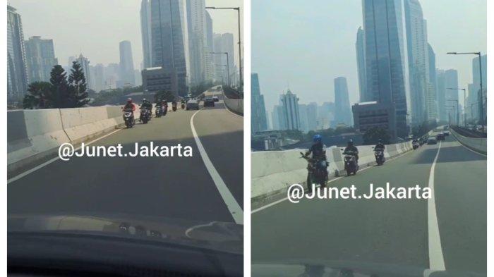 Viral Pemotor Lawan Arah Takut Kena Razia Polisi di JLNT Casablanca, Penumpang Mobil: Bahaya ...