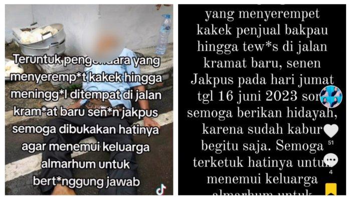 Malangnya Kakek Penjual Bakpao di Senen, Ingin Pulang Kampung Tapi Tewas Jadi Korban Tabrak Lari ...